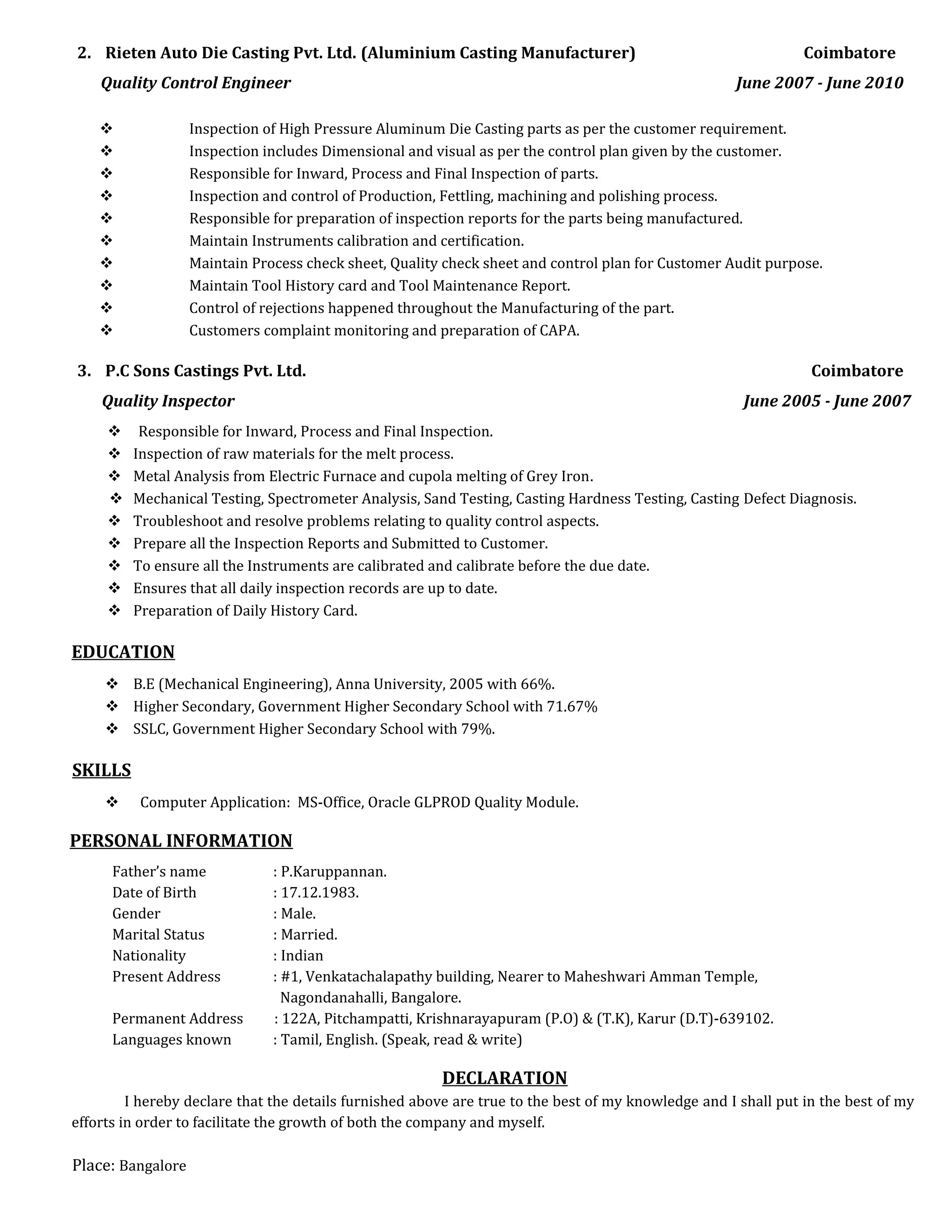 Senthilkumar CV | DOC