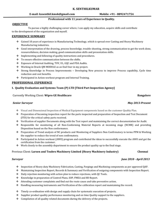 Senthilkumar CV | DOC