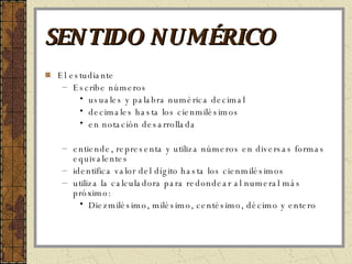 Sentido numérico DECIMAL | PPT