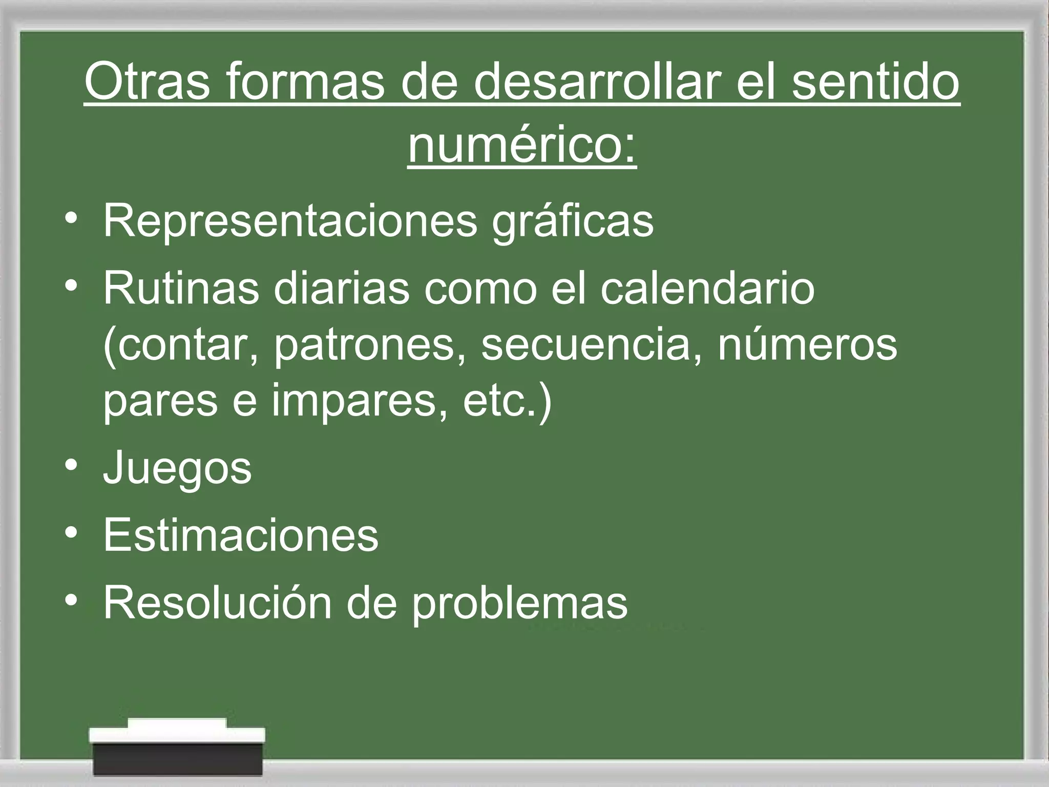 Sentido numerico y los numeros | PPT