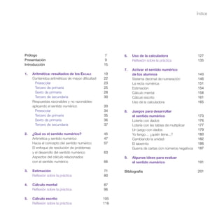 Sentido numérico inee materiales para la práctica educativa | PDF
