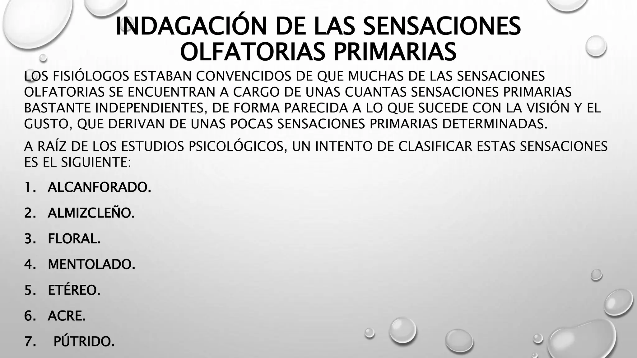 Sentidos del gusto y el olfato. Aparato nervioso | PPTX