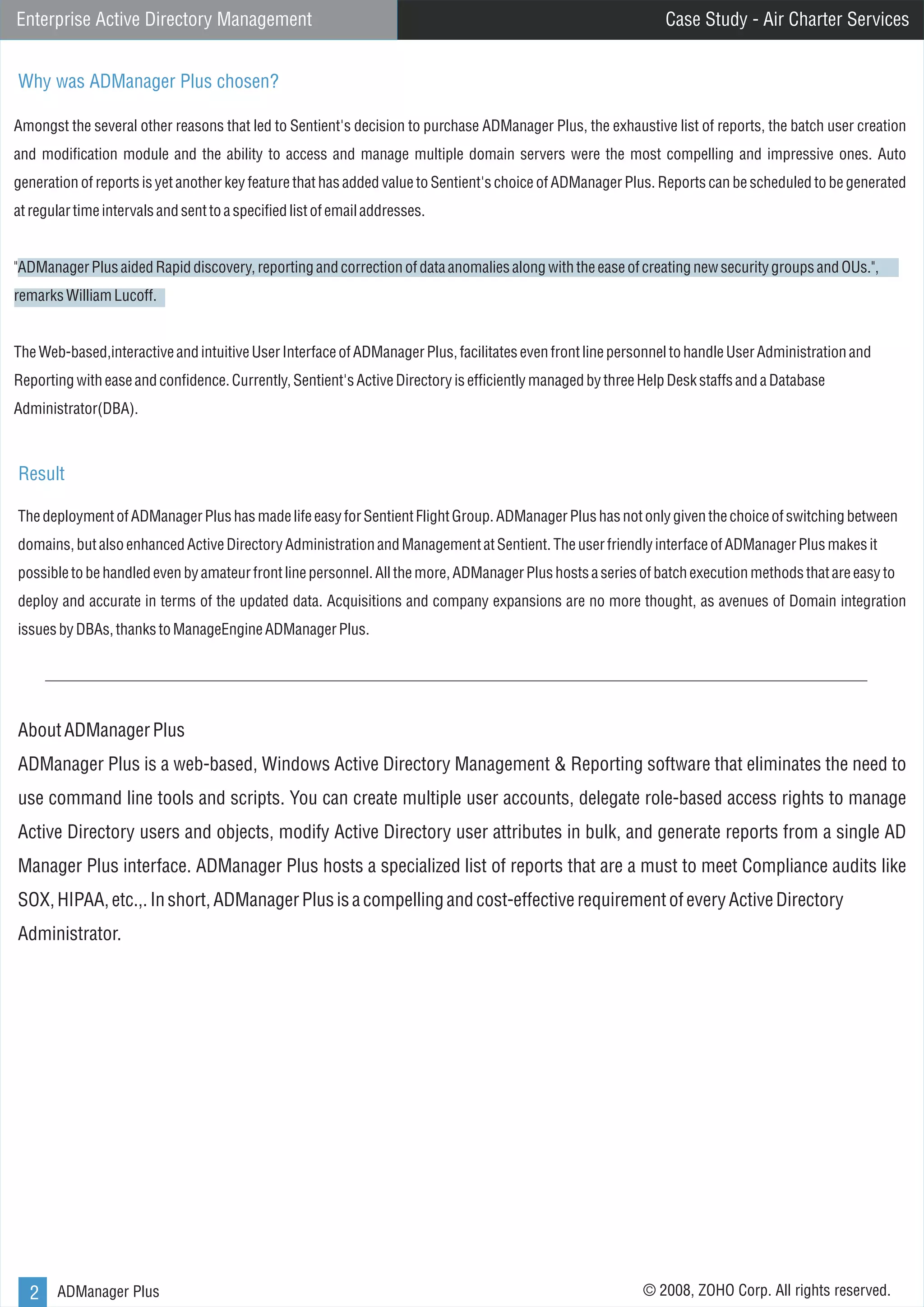 Sentient Flight Group Effectively Manages Multiple Domains using ...