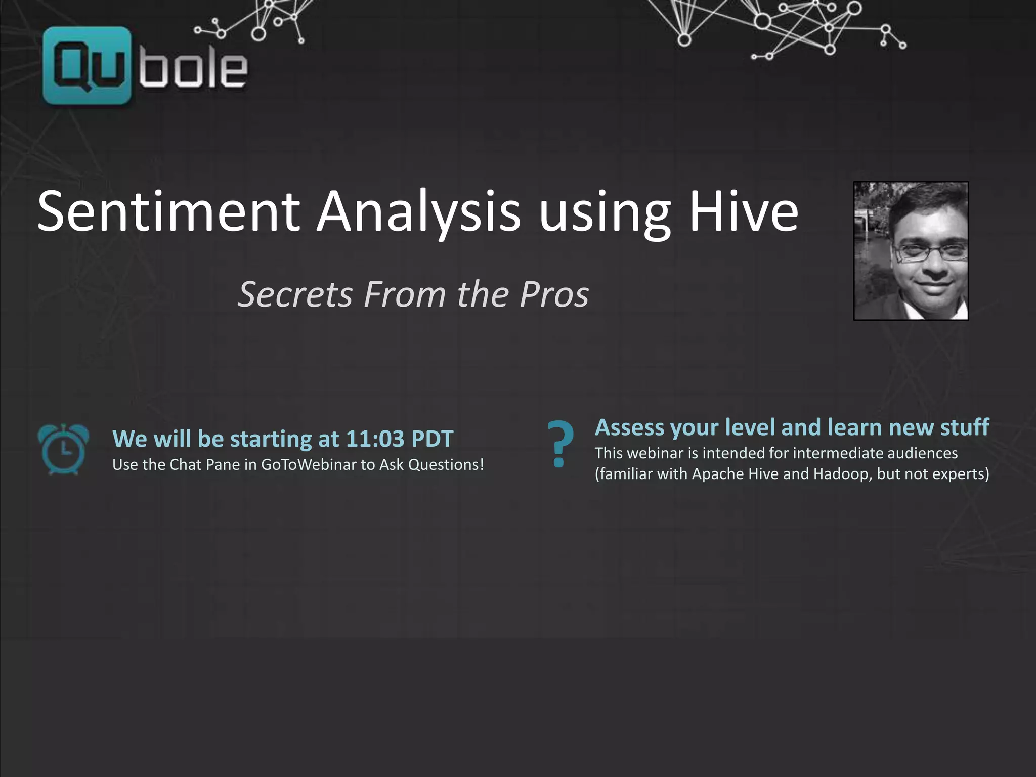 Basic Sentiment Analysis using Hive | PPT