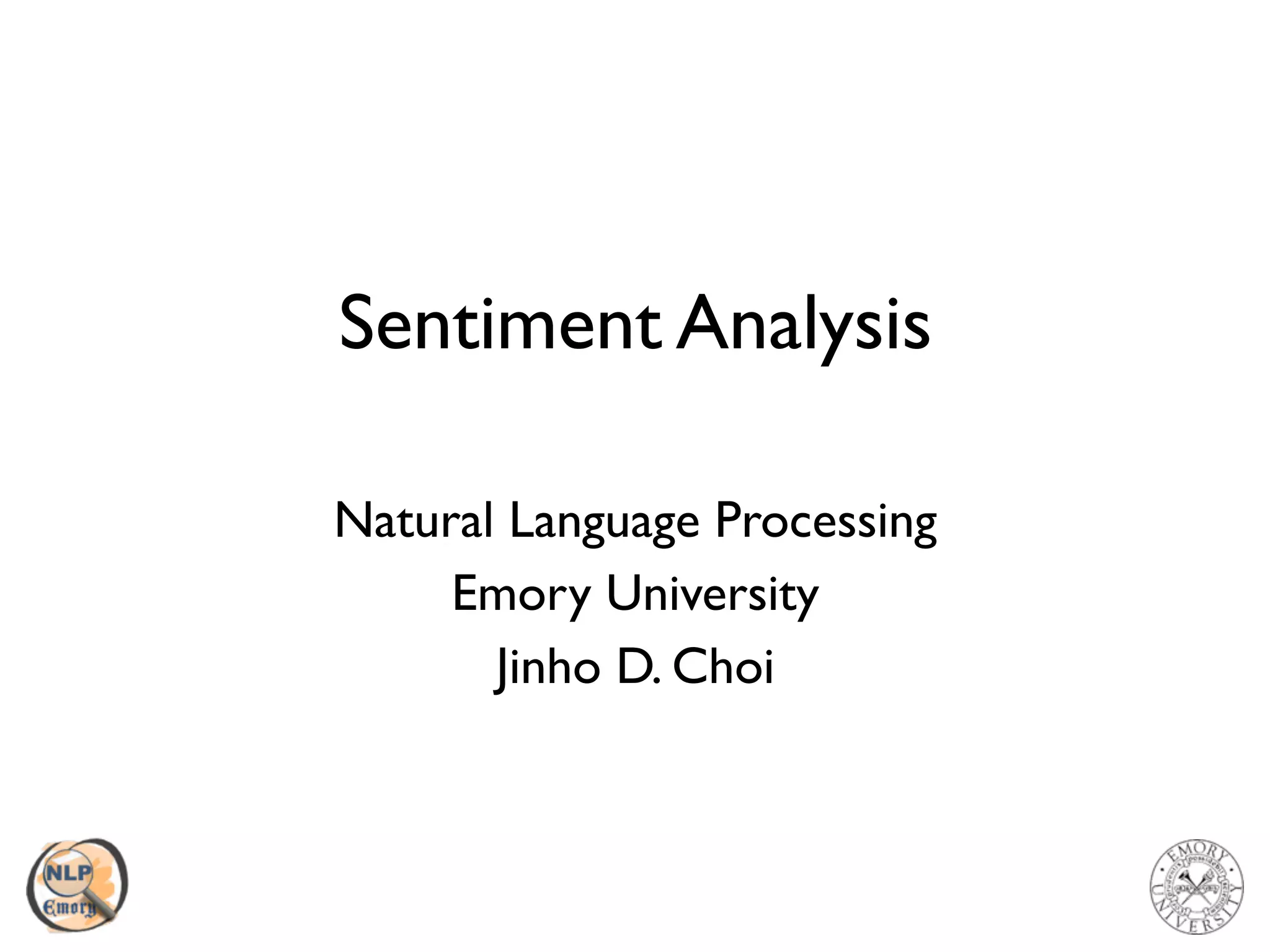 CS571: Sentiment Analysis | PPT