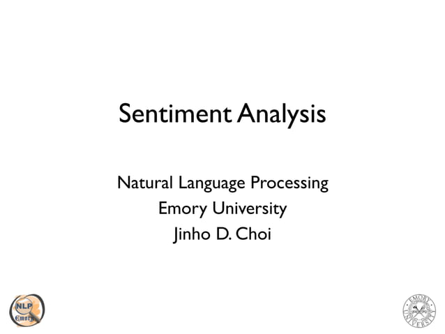 CS571: Sentiment Analysis | PPT