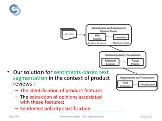 Sentiment based text segmentation | PPT