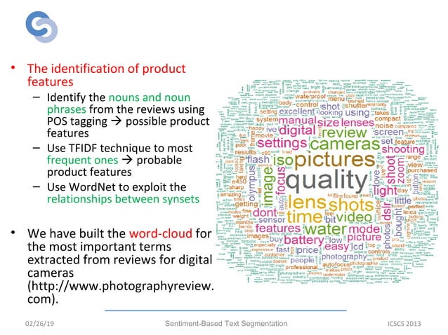 Sentiment based text segmentation | PPT