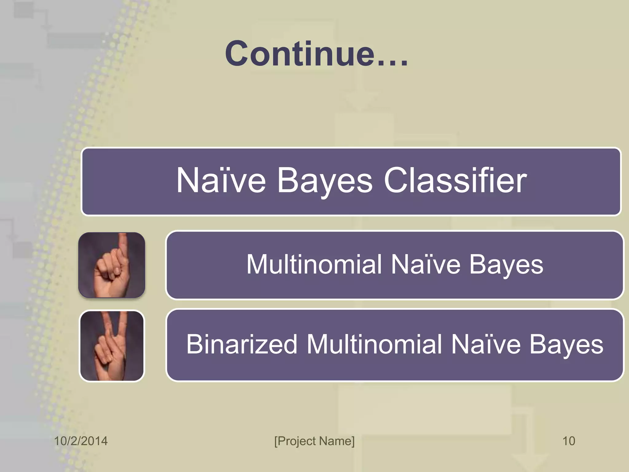 Sentiment Analysis Using Naive Bayes Classifier Pptx Computing