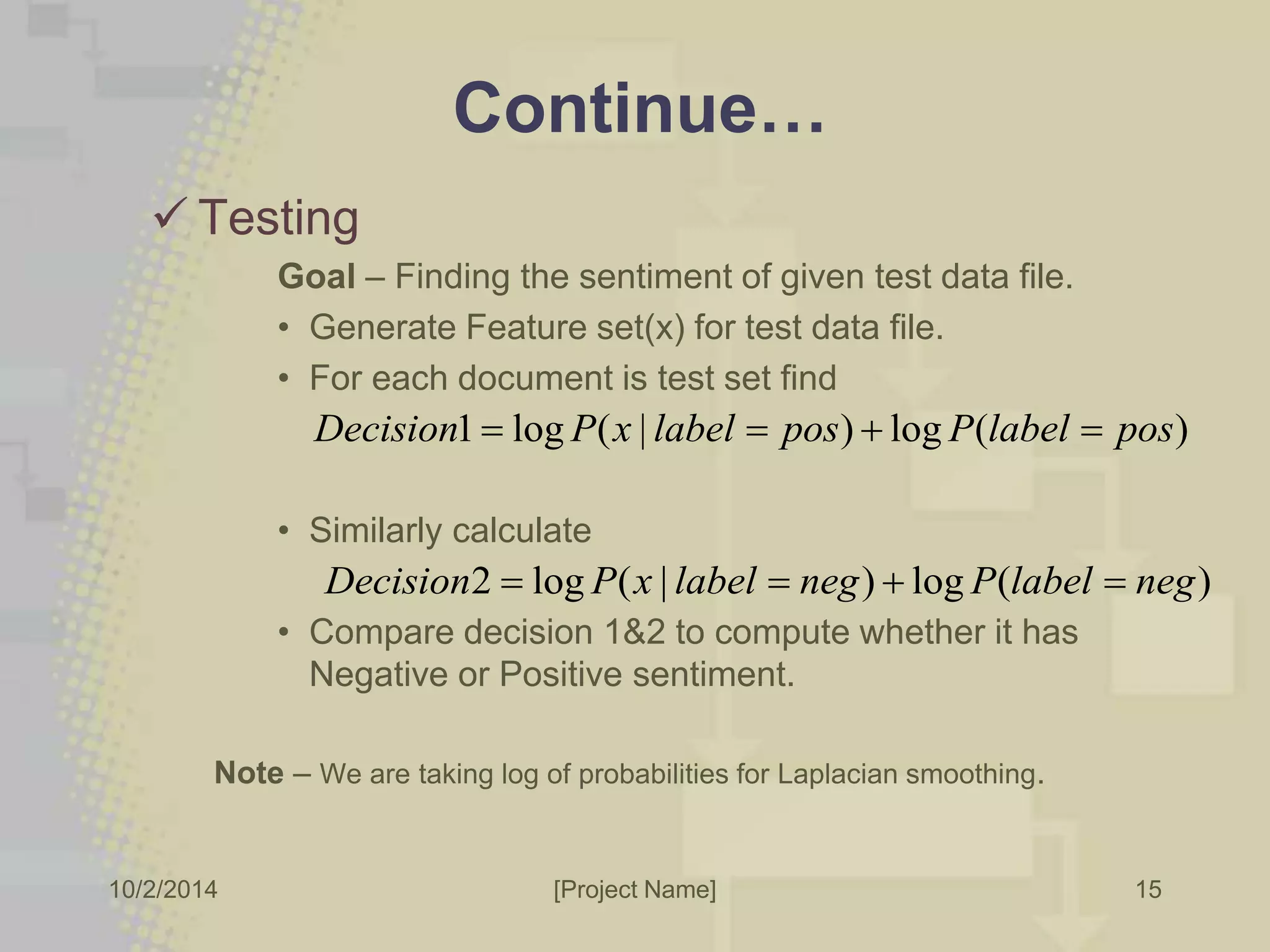 Sentiment Analysis Using Naive Bayes Classifier Ppt