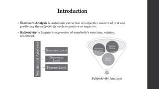 Sentiment Analysis | PPTX | Technology & Computing