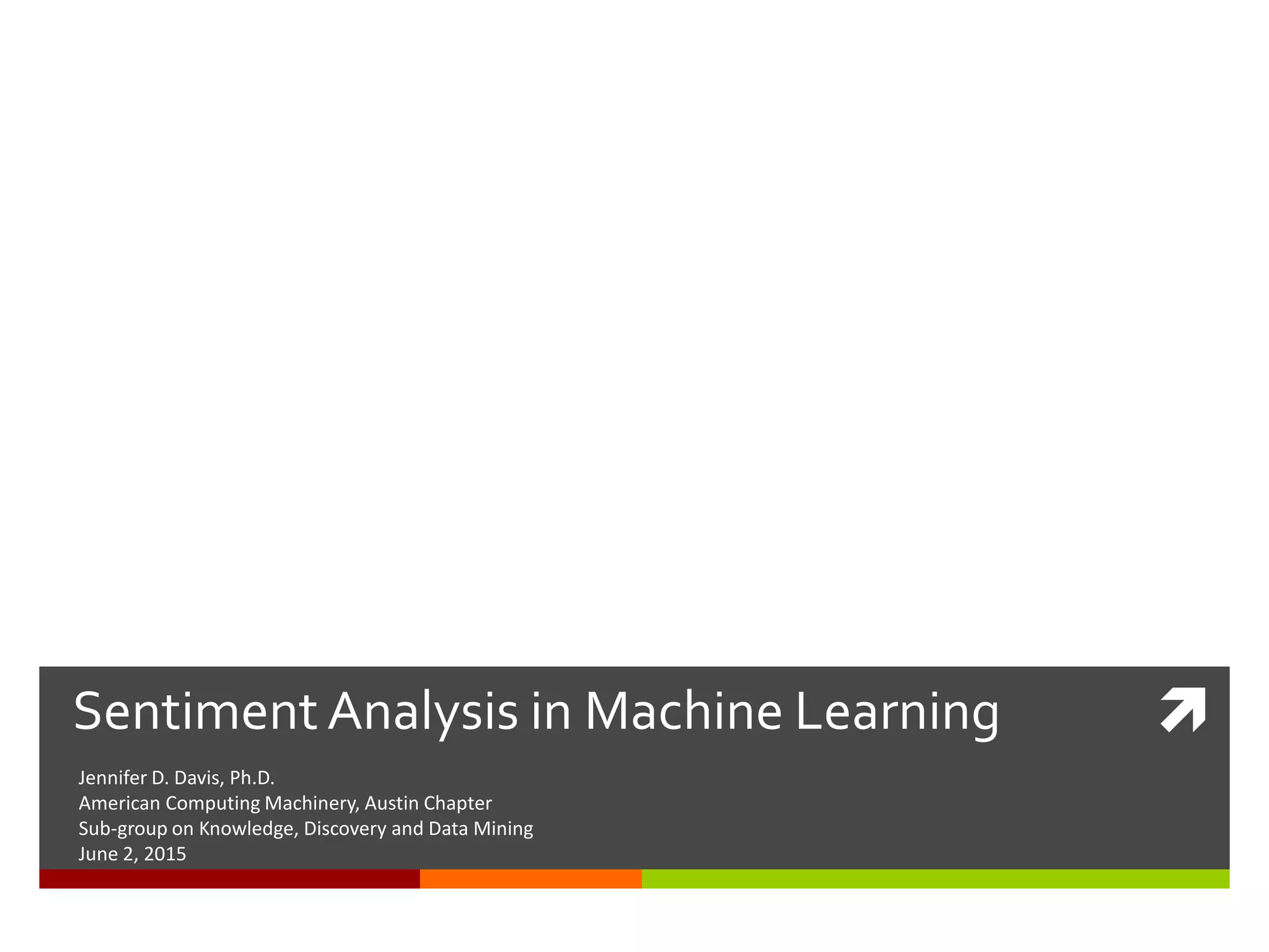 Sentiment analysis | PPT