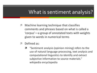 Sentiment analysis | PPT