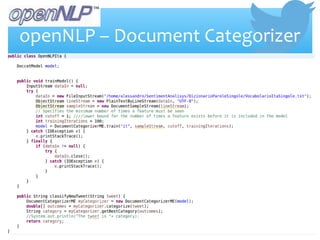 Sentiment analysis | PPT | Databases | Computer Software and Applications
