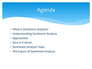Sentiment analysis | PPT