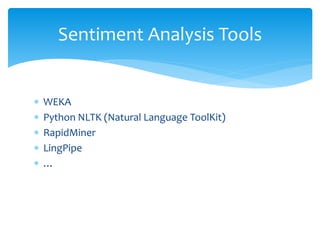 Sentiment analysis | PPT