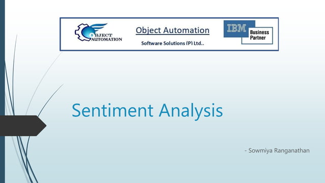Sentiment analysis | PPT