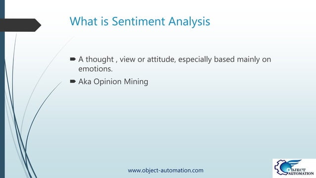 Sentiment analysis | PPT