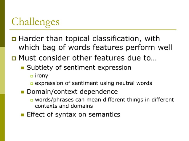 Sentiment+Analysis.ppt | Artificial Intelligence | Technology & Computing