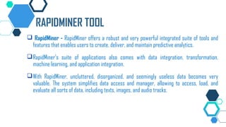 Sentiment analysis and classification of tweets using rapid miner tool | PPT