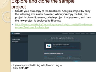 Sentiment Analysis App with DevOps Services | PPTX | Cloud Computing | Internet