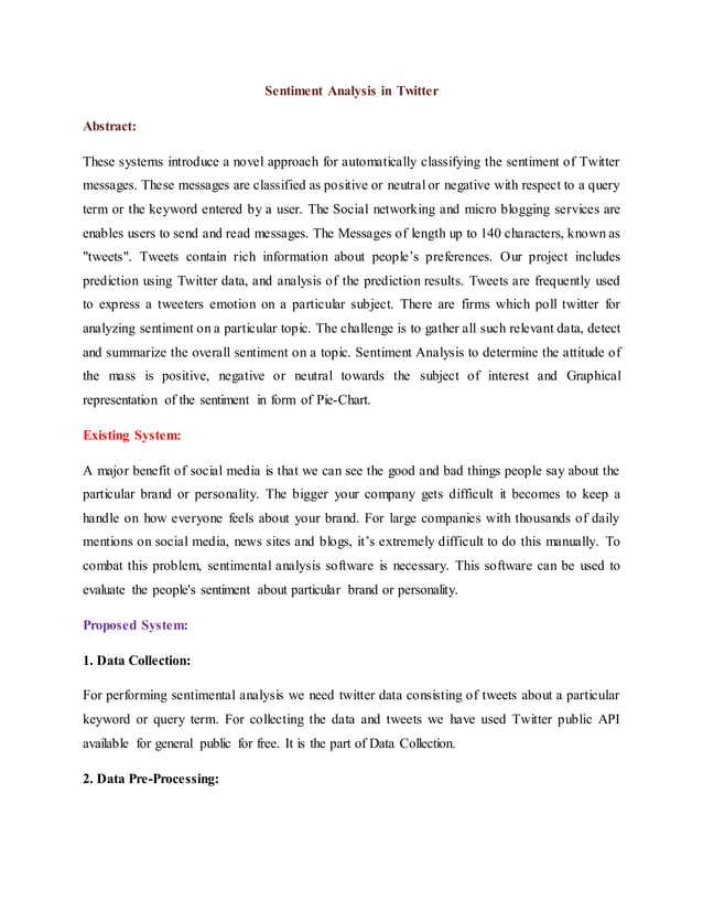 Sentiment Analysis In Twitter Using Python Pdf