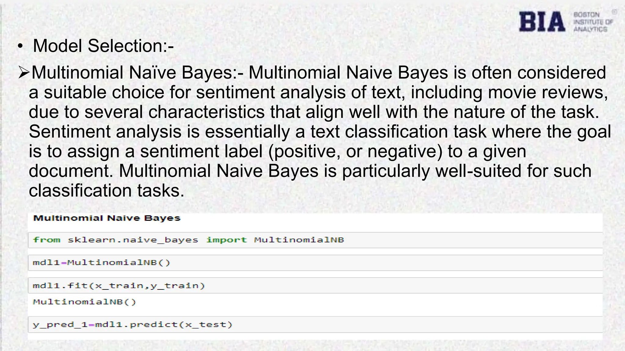 Analyzing Movie Reviews : Machine learning project | PPTX