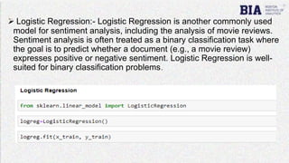 Analyzing Movie Reviews : Machine learning project | PPTX