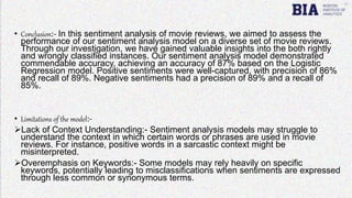 Analyzing Movie Reviews : Machine learning project | PPTX