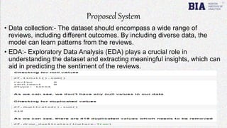 Analyzing Movie Reviews : Machine learning project | PPTX
