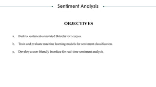 Sentiment analysis of the Baloch text using machine learning | PDF