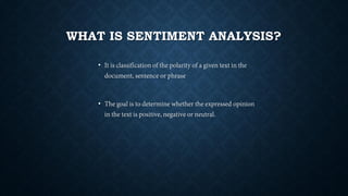Sentiment Analysis | PDF