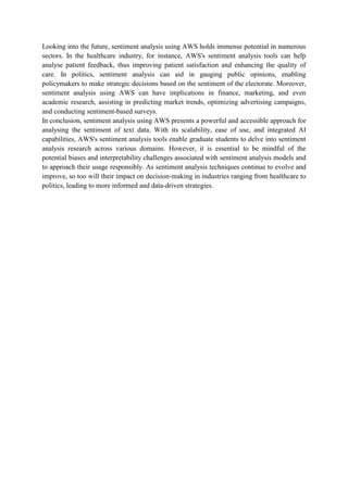 Sentiment Analysis Using AWS Services Features and Challenges.pdf