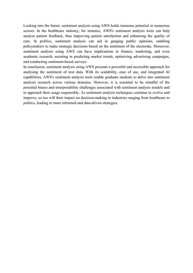 Sentiment Analysis Using AWS Services Features and Challenges.pdf Sentiment Analysis Using AWS Services Features and Challenges.pdf