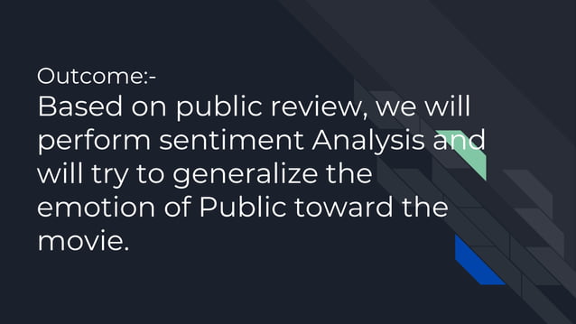 Sentiment analysis using imdb 50 k data | PPTX