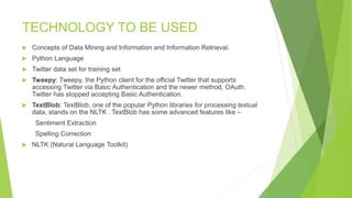 Sentiment analysis using ml | PPTX