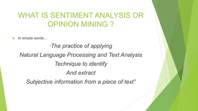 Sentiment analysis using ml | PPTX | Computing | Technology & Computing