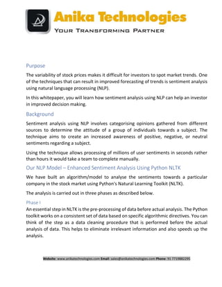 Sentiment analysis using nlp | PDF