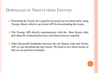 Sentiment Analysis using Twitter Data | PPTX