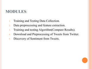 Sentiment Analysis using Twitter Data | PPTX