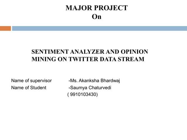 Sentiment analyzer and opinion mining | PPT