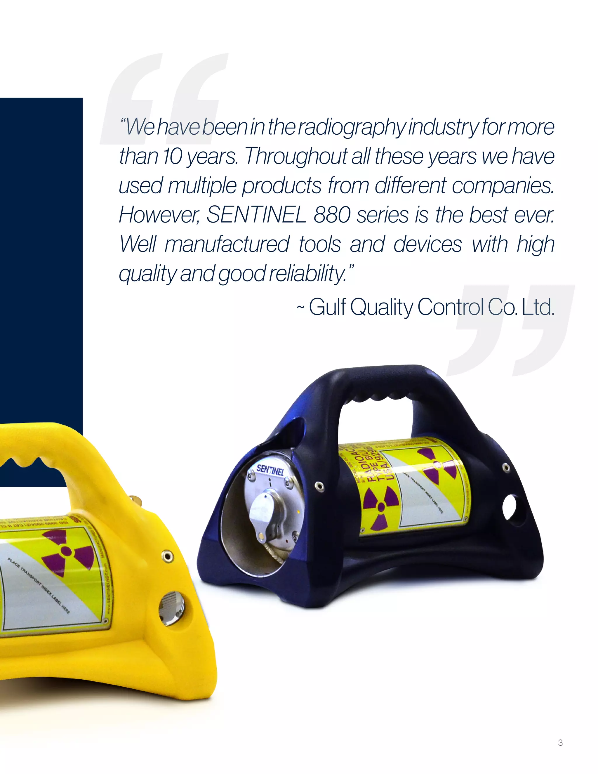 Sentinel 880-series-gamma-ray-source-projectors | PDF