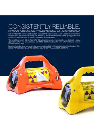 Sentinel 880-series-gamma-ray-source-projectors | PDF