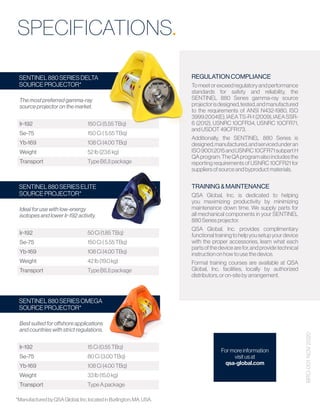 Sentinel 880-series-gamma-ray-source-projectors | PDF