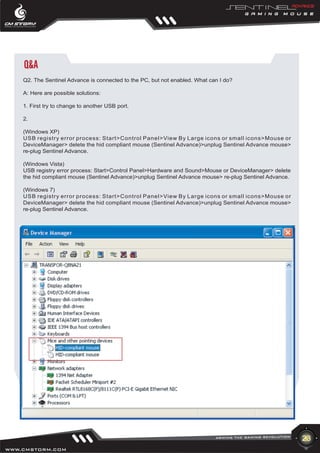 Sentinel advance manual | PDF