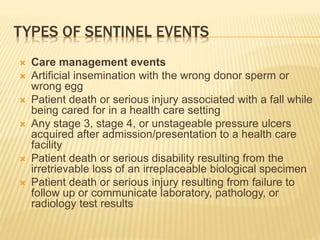 Sentinel Events | PPTX