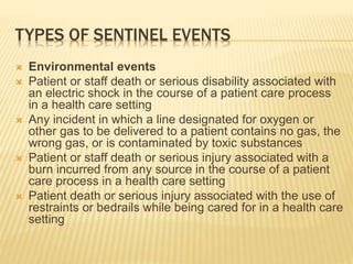 Sentinel Events | PPTX