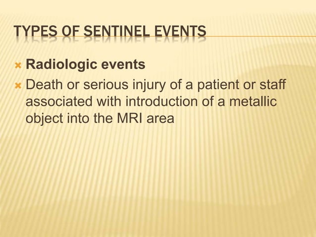 Sentinel Events | PPTX