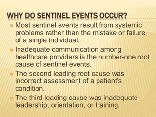 Sentinel Events | PPTX