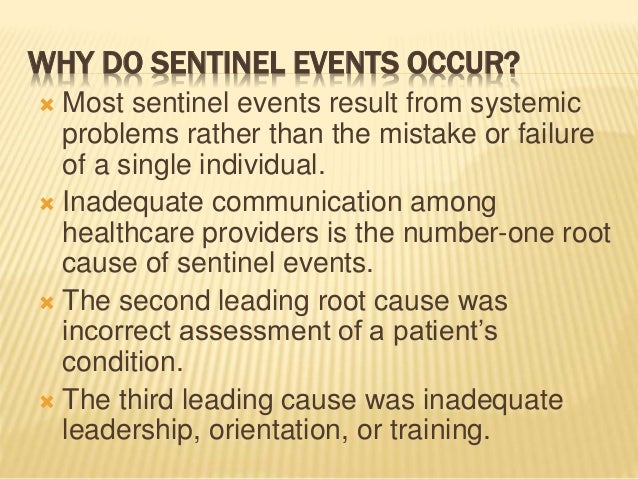 Sentinel Events